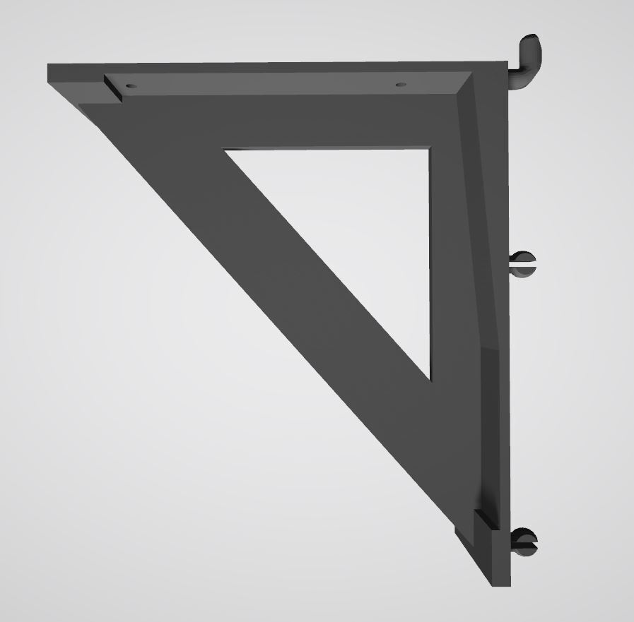 Free STL file 'Heavy Duty' Pegboard Shelf Bracket 👽・3D printable design ...
