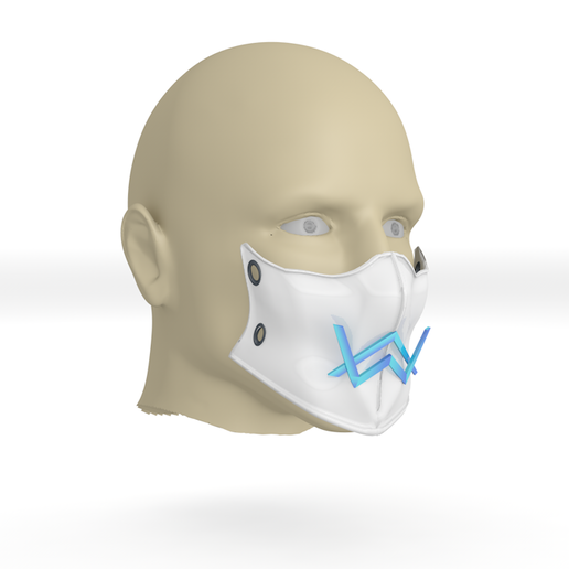 Download free STL files Alan Walker coronavirus protection mask (COVID ...