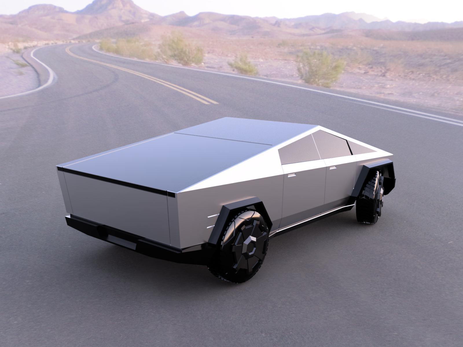 Free STL file Cybertruck (body kit + printable chassis) 📻・3D print ...