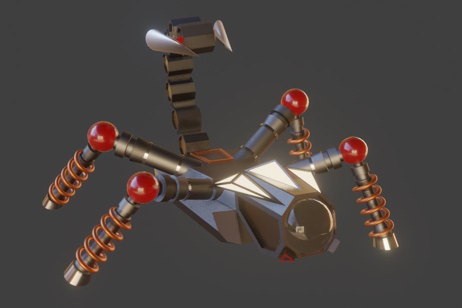 Fichier 3D gratuit Robot scorpion mecha fully rigged 🤖・Design pour ...