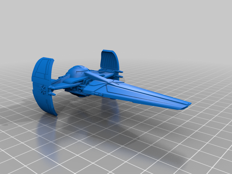 Free STL file Scimitar Stealth Heavy Fighter・3D printer model to ...