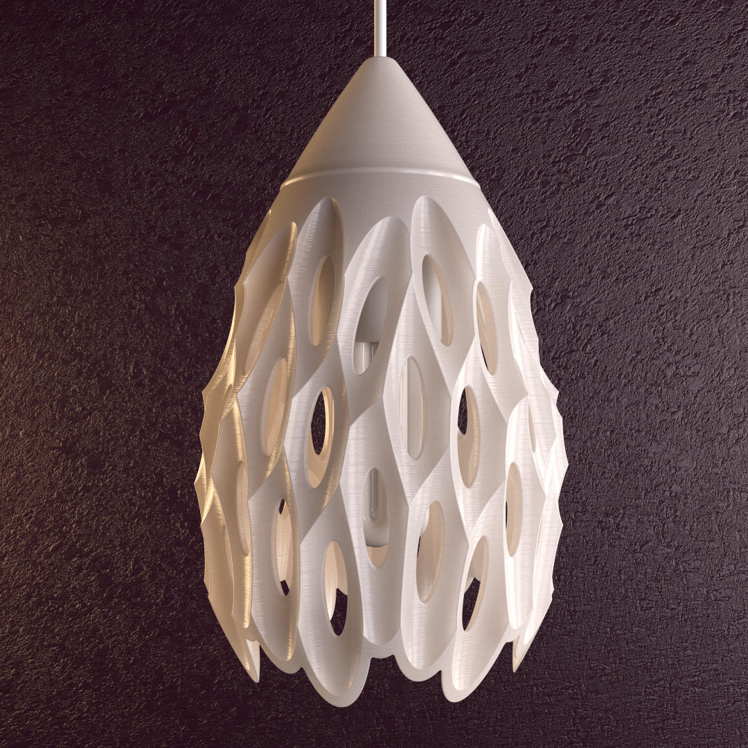 3D file Ellipcell Hanging Lamp・3D print design to download・Cults