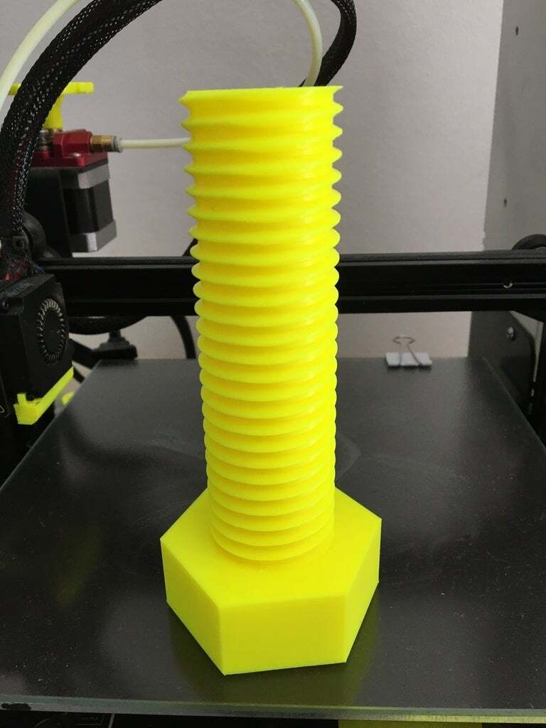 Free STL file Screw Bolt Nut Vite Big Bullone Dado Grande・3D printing ...