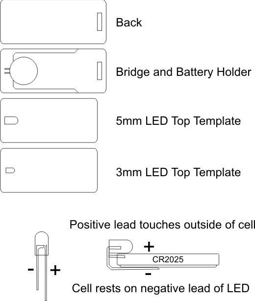Free 3D file Basic LED Lit Badge / Keychain 📛・3D printing design to ...