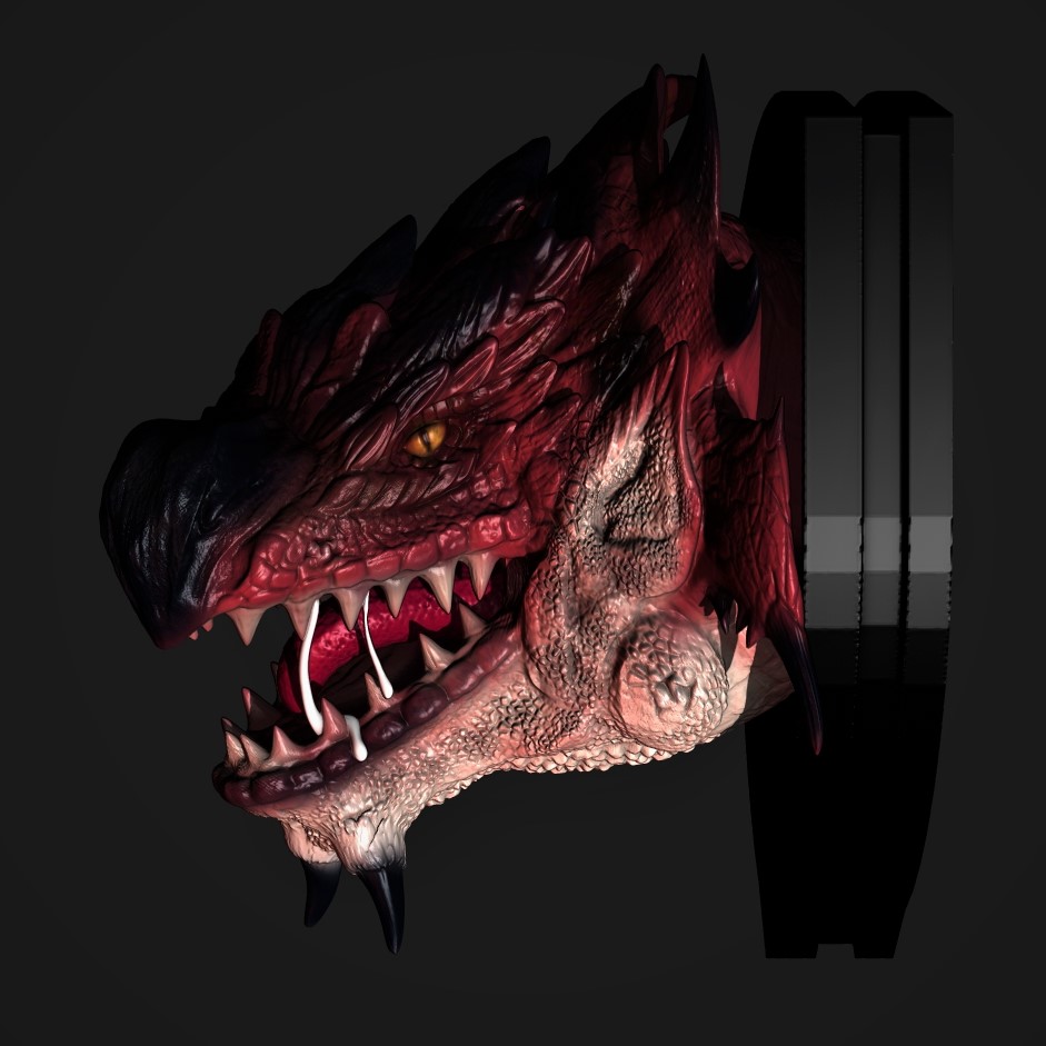 STL file Rathalos Drake Head・3D printer model to download・Cults