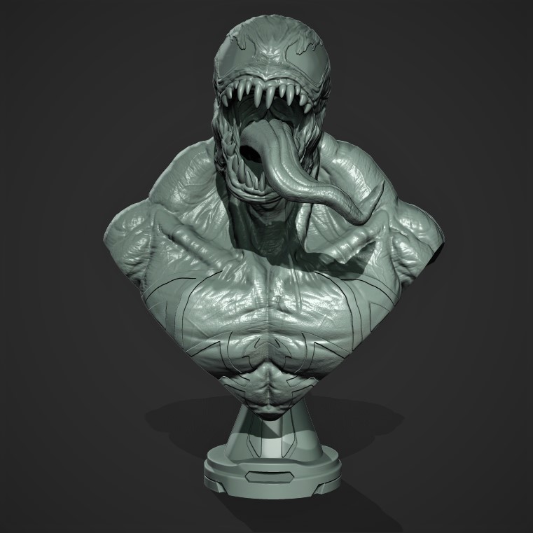 STL file Venom Bust・3D printer model to download・Cults