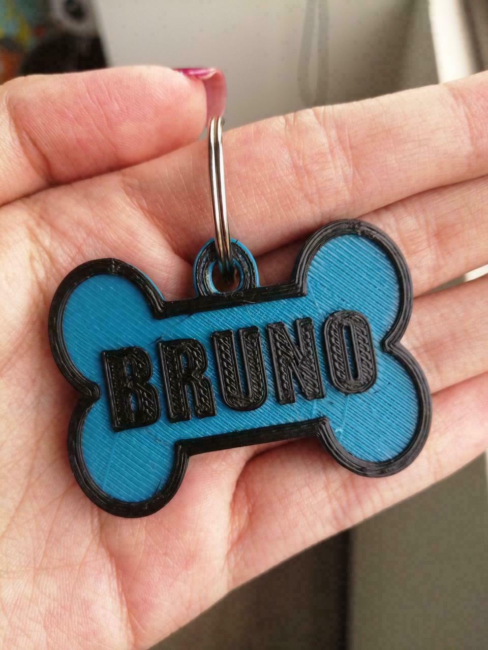 STL file Custom dog tag・3D printing idea to download・Cults