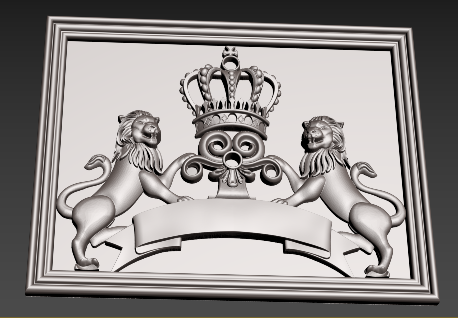 STL file lion panel・3D printable model to download・Cults