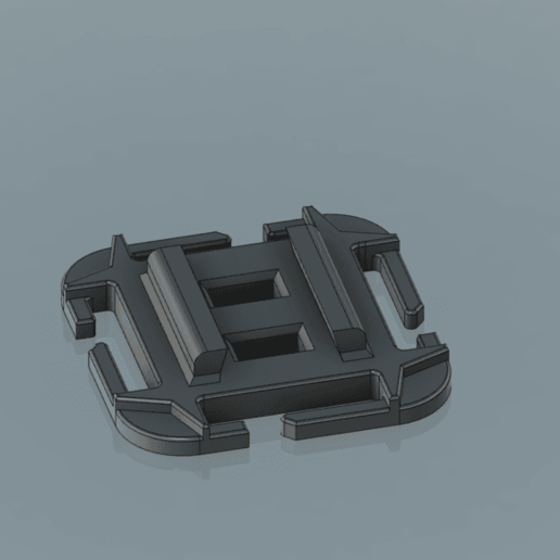 Download free STL file MOLLE | Webbing plate | Flashlight Clip | Glo ...