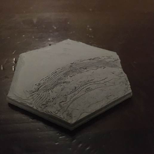 Download free STL file River tile for board games • 3D print template ...