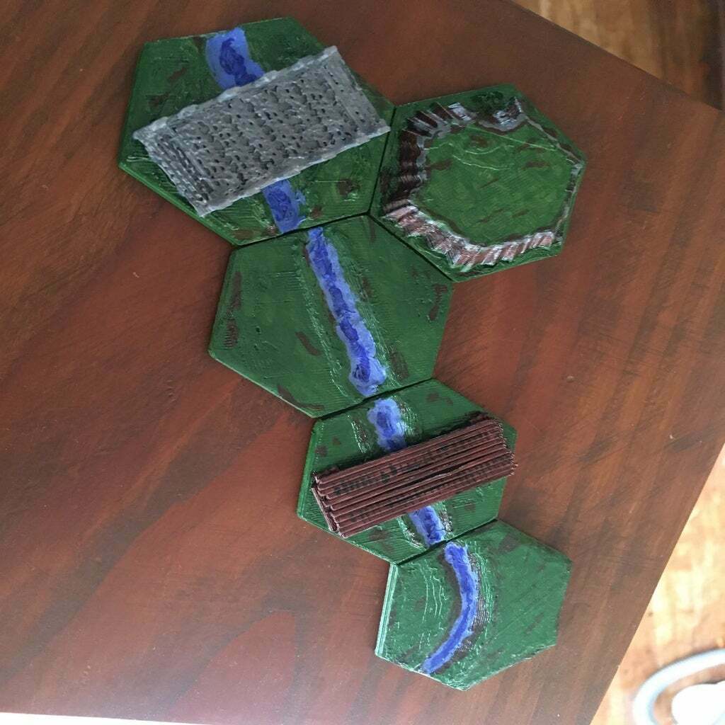 Free STL file Terrain Tiles for Board Games 🌉・3D printable model to ...