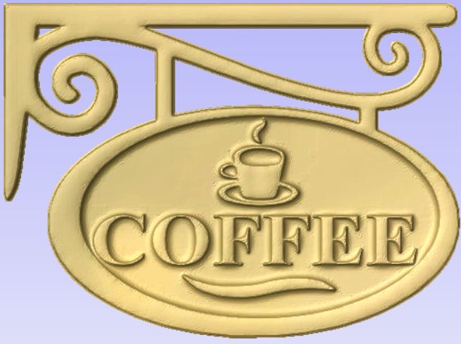 Free STL file Coffee Sign・3D printer design to download・Cults