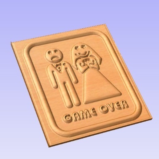 Download free STL file Game Over • 3D printing model ・ Cults