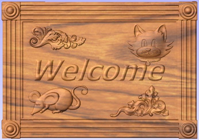 Free STL file Welcome・3D print design to download・Cults