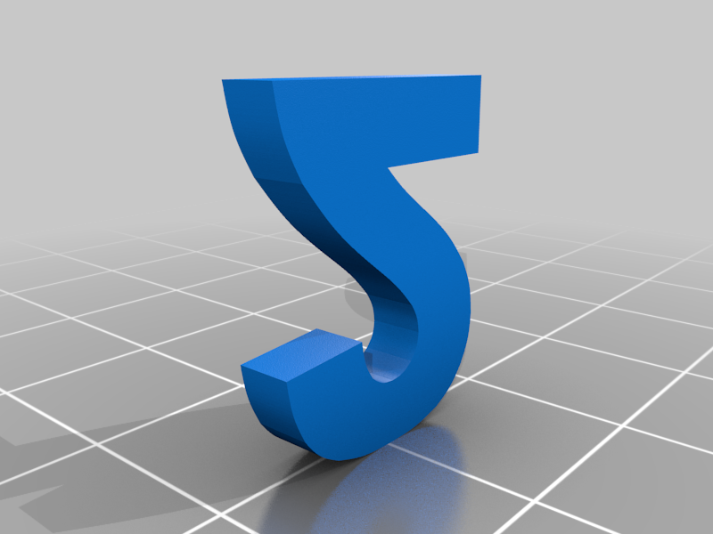 Free 3d File 1 Inch Tall Arial Black Bold Numbers 1 9・3d Print Object To Download・cults