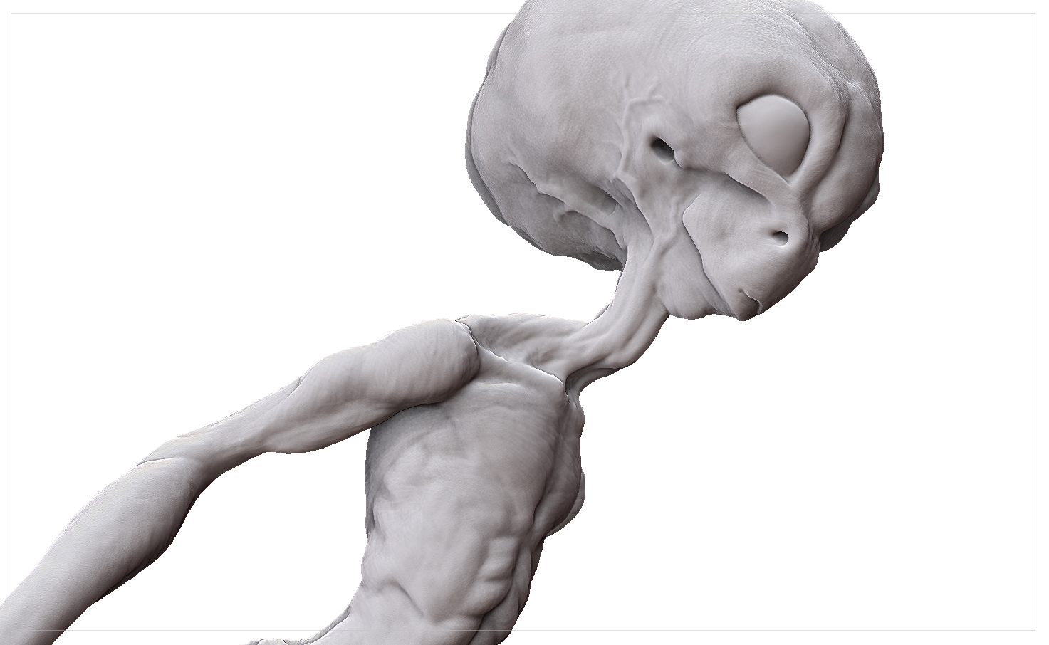 STL file gray alien - extraterrestre gris・Template to download and 3D ...