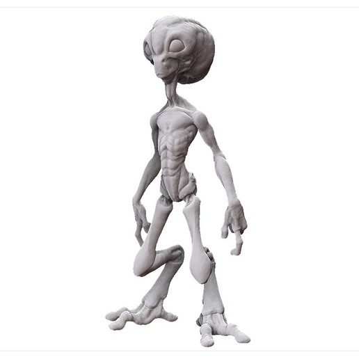 Descargar archivo STL gray alien - extraterrestre gris • Modelo ...