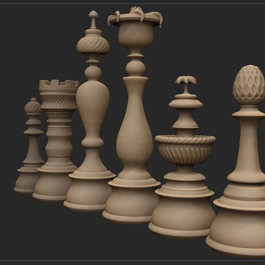 Download STL file Chess pieces ・ Cults
