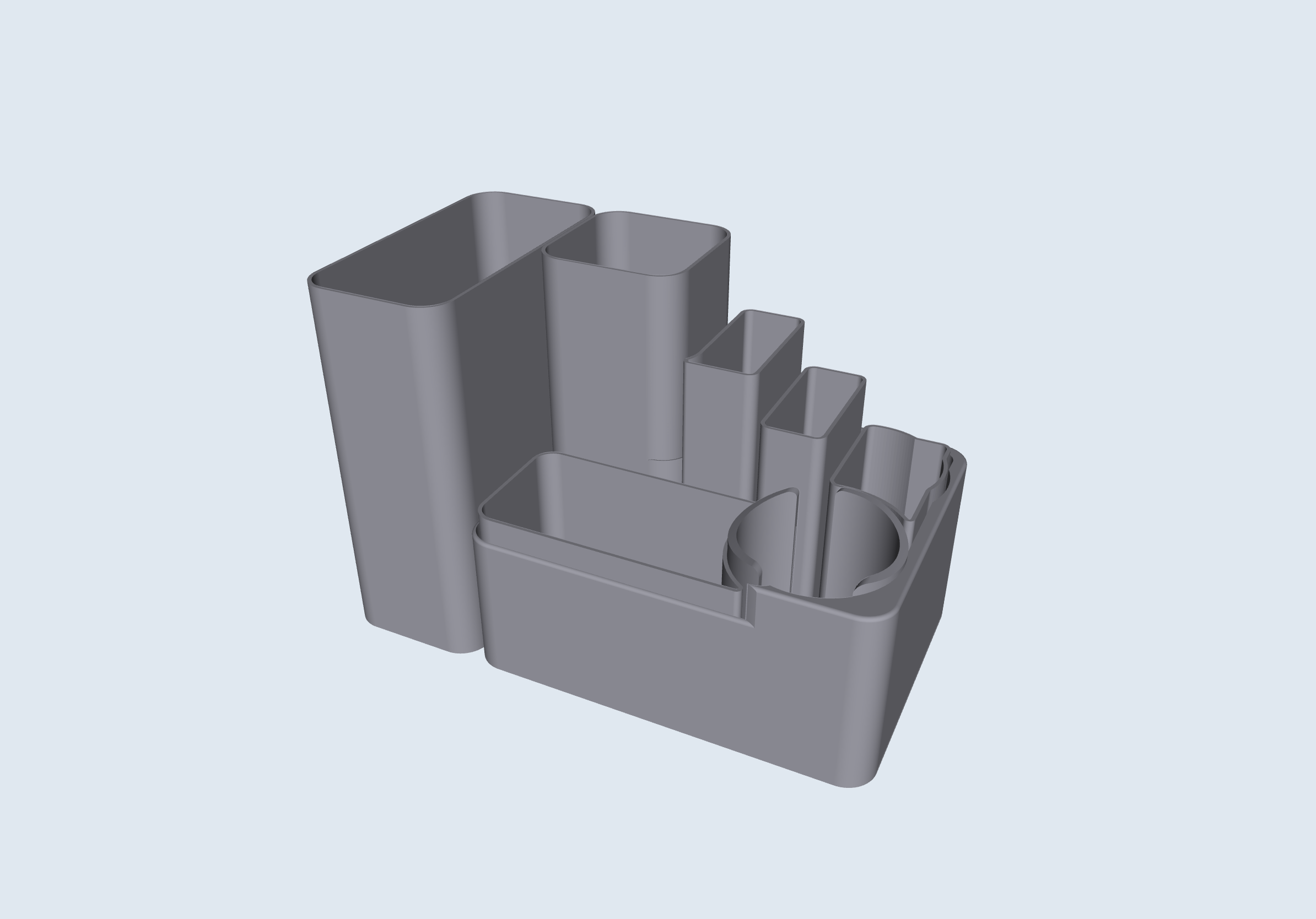 STL file desktop organizer modular 🏢・3D printable design to download・Cults