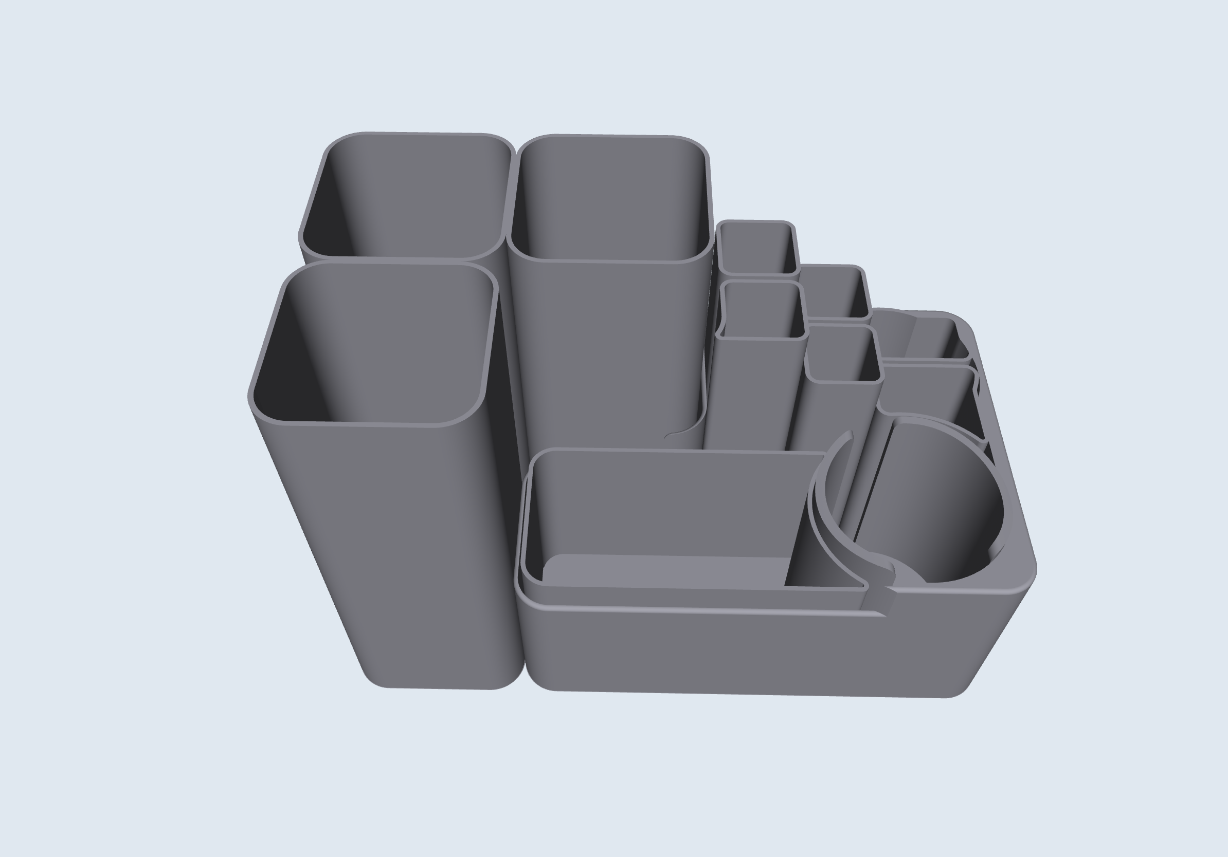 STL file desktop organizer modular 🏢・3D printable design to download・Cults