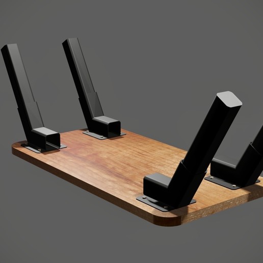 Download 3D printer model solid table legs, multi purpose, folding ・ Cults