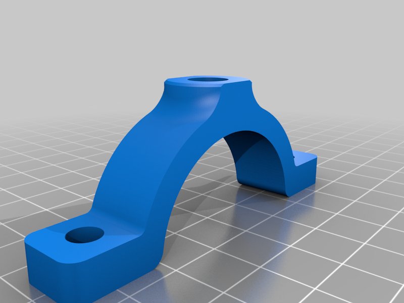 STL file RO Water 40mm Drain Waste Water Pipe Clamp for 1/4" Quick ...