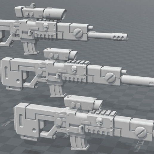 Download free 3MF file Plasma Bolt Rifle - Space Communists • 3D ...