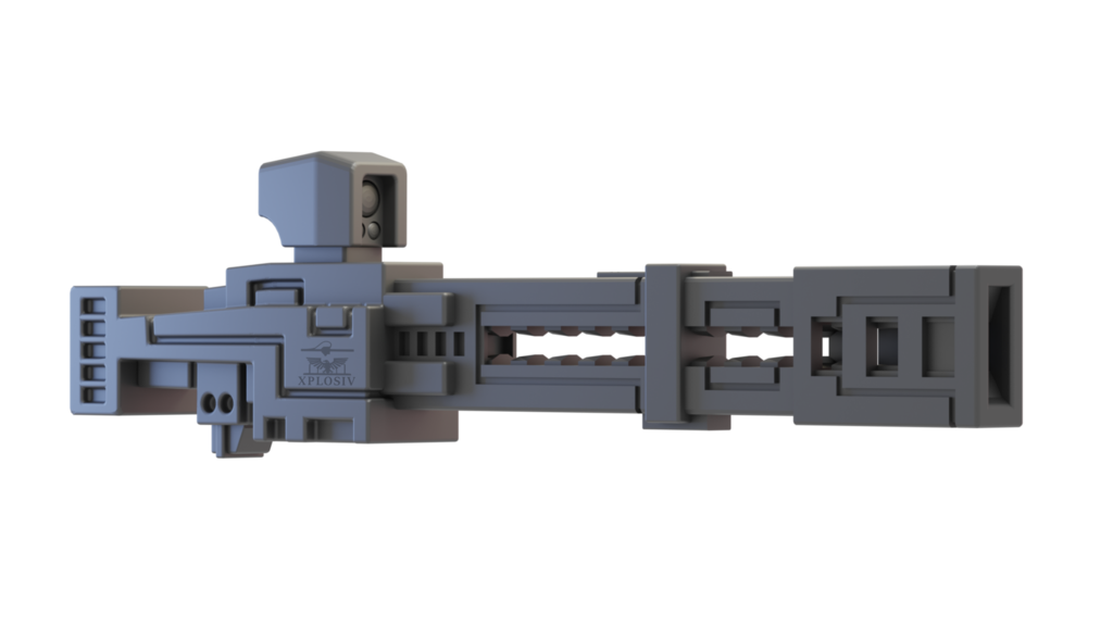 Fichier STL gratuit Le fusil Mech Railgun du communiste de l'espace est ...