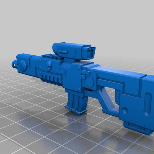 Download free 3MF file Plasma Bolt Rifle - Space Communists • 3D ...