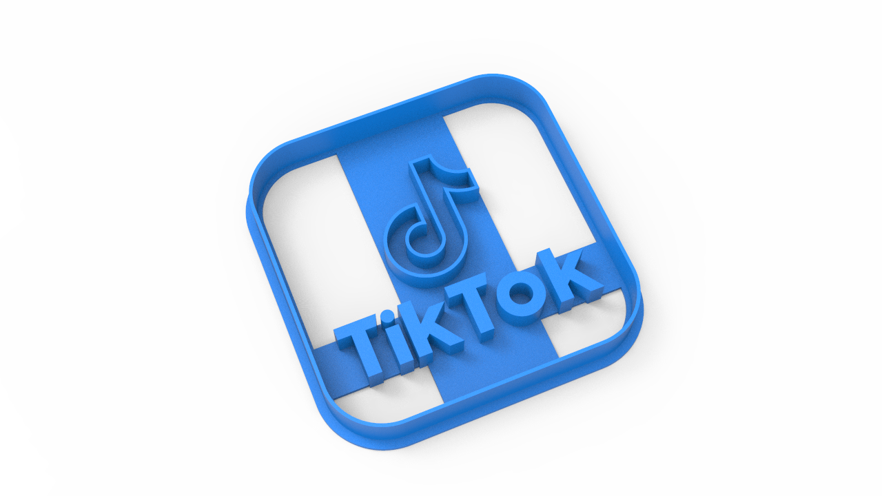 Бесплатный STL файл TIK tok cookie cutter・План 3D-печати для скачивания ...