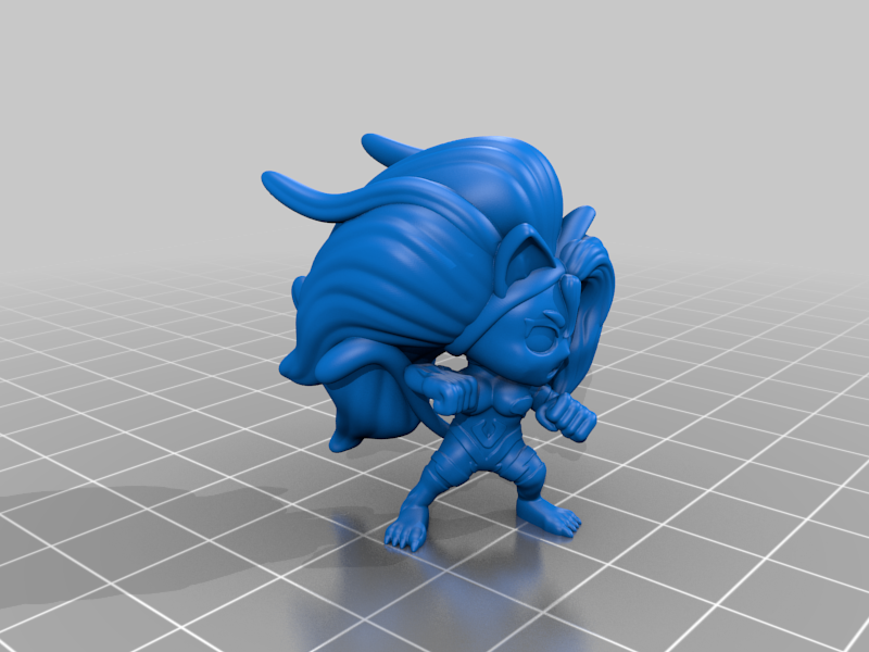 Free STL file Chibi Felicia | Darkstalkers Fan Art・3D printable design ...