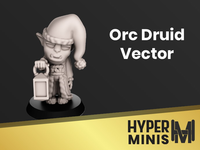 STL file Orc Druid Vector・3D print object to download・Cults