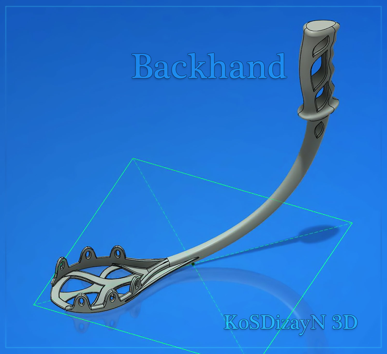 STL file Backhand ergonomic washing handle 🧑‍⚕️・Model to download and ...