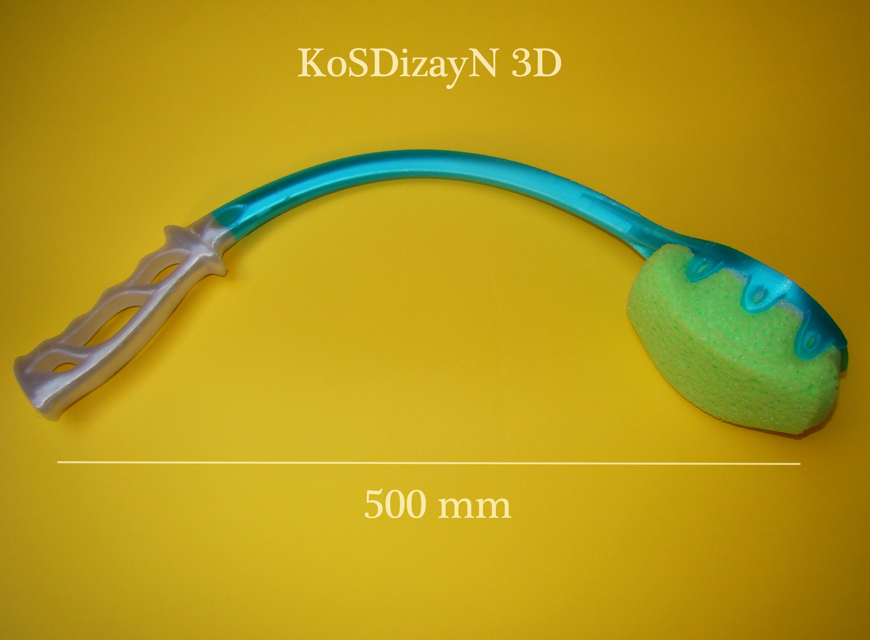 STL file Backhand ergonomic washing handle 🧑‍⚕️・Model to download and ...