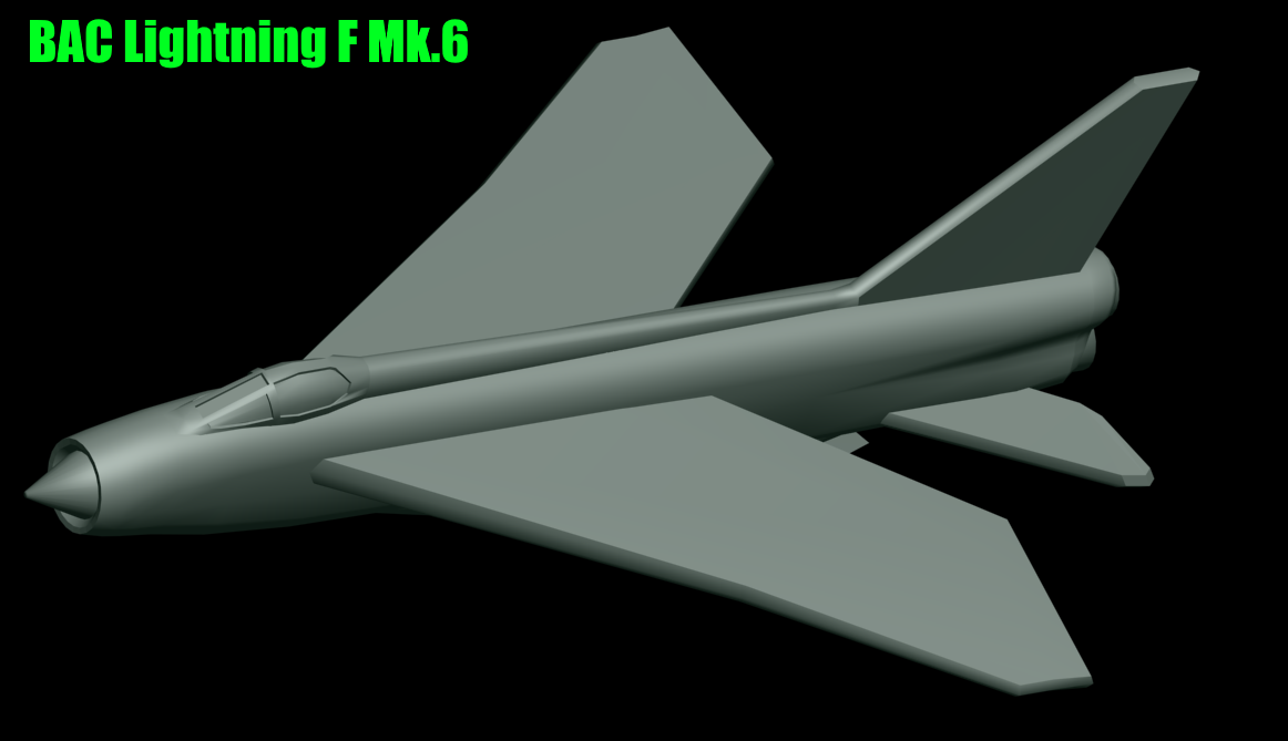 Free STL file BAC Lightning F Mk.6・3D print model to download・Cults
