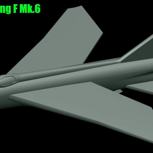 Download free 3D printing files BAC Lightning F Mk.6 ・ Cults