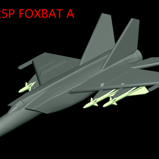 Download STL file MiG-25P FOXBAT A • 3D printing model ・ Cults
