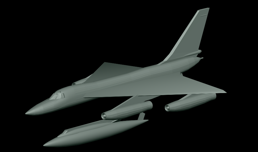 Free STL file Convair B-58 Hustler・3D printing idea to download・Cults