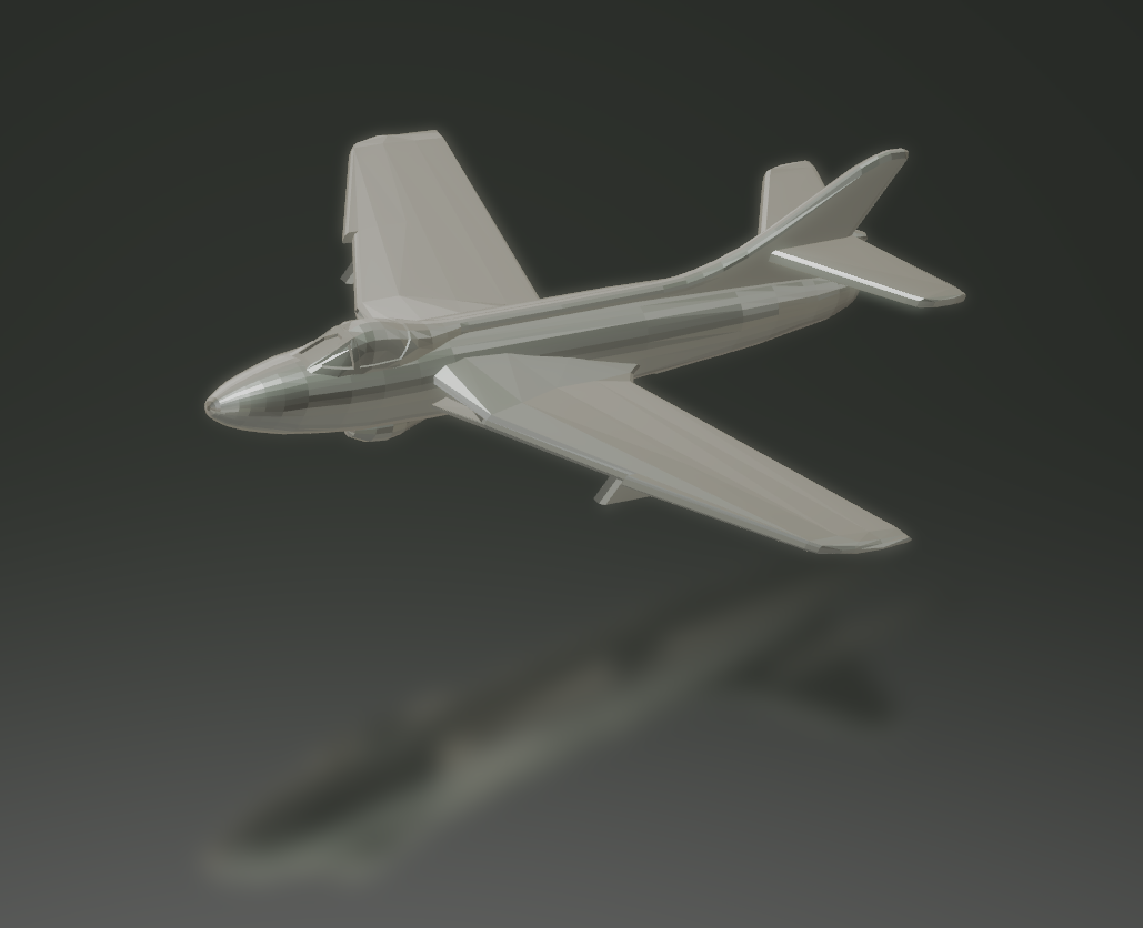 Free STL file Hawker Hunter F6 🏹・3D printer design to download・Cults