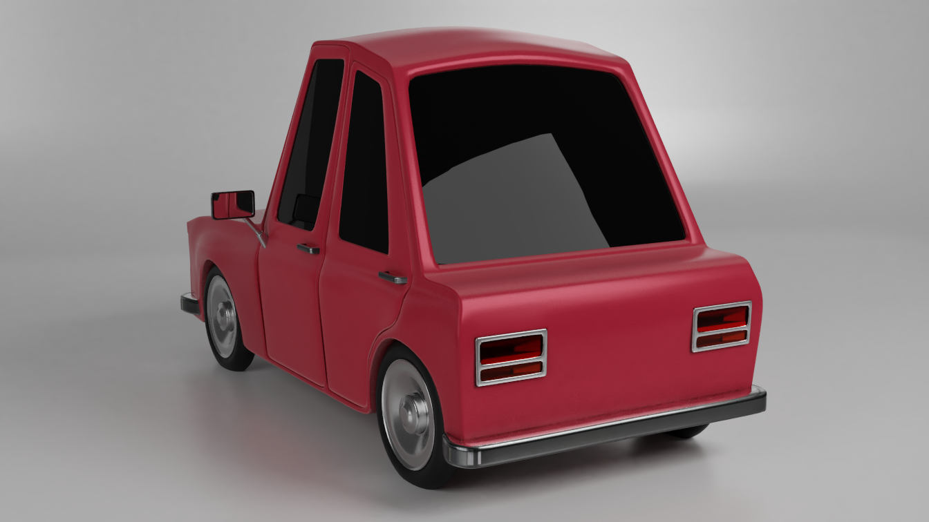 STL file CARTOON CAR 3D MODEL・Model to download and 3D print・Cults
