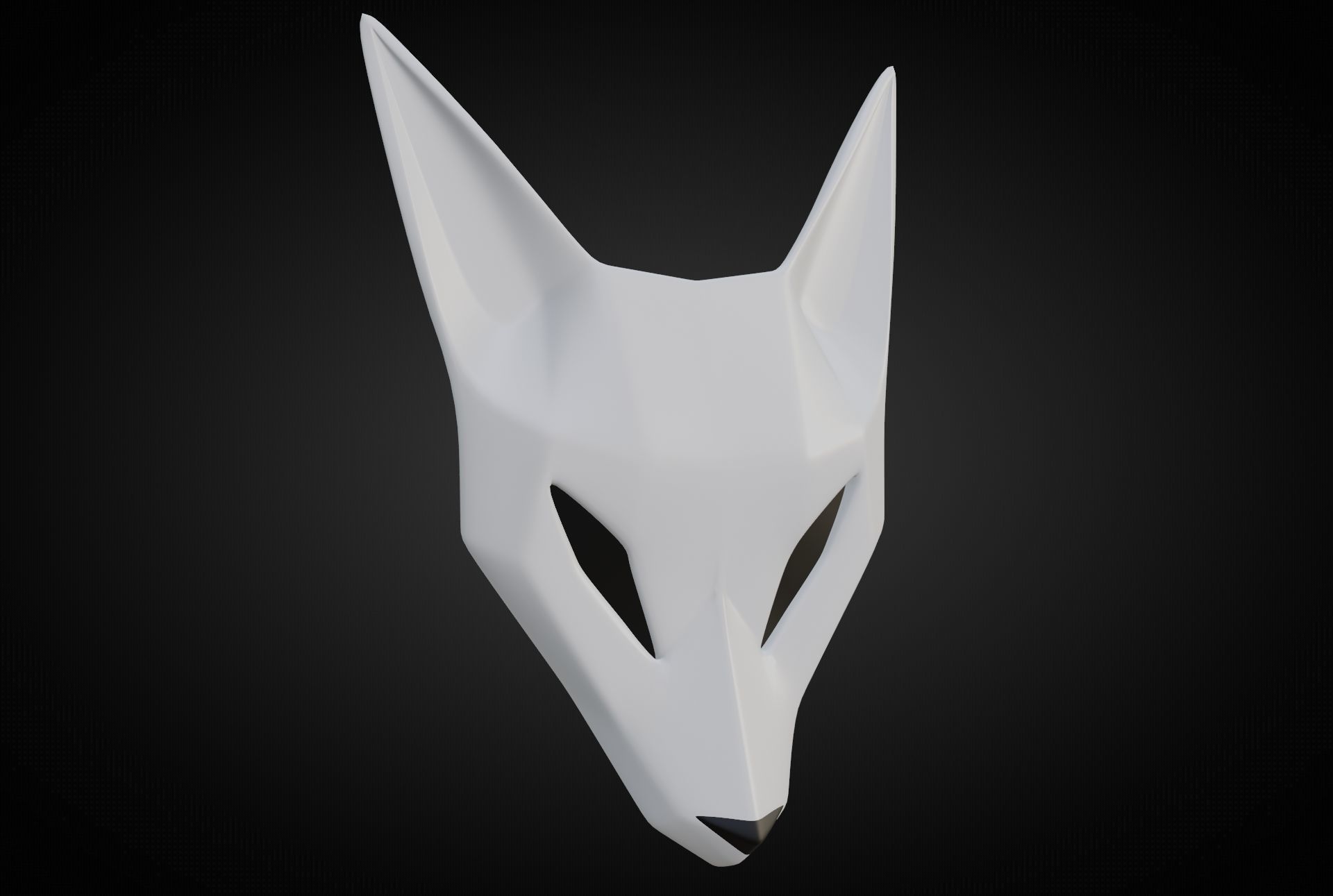 White Fox Mask