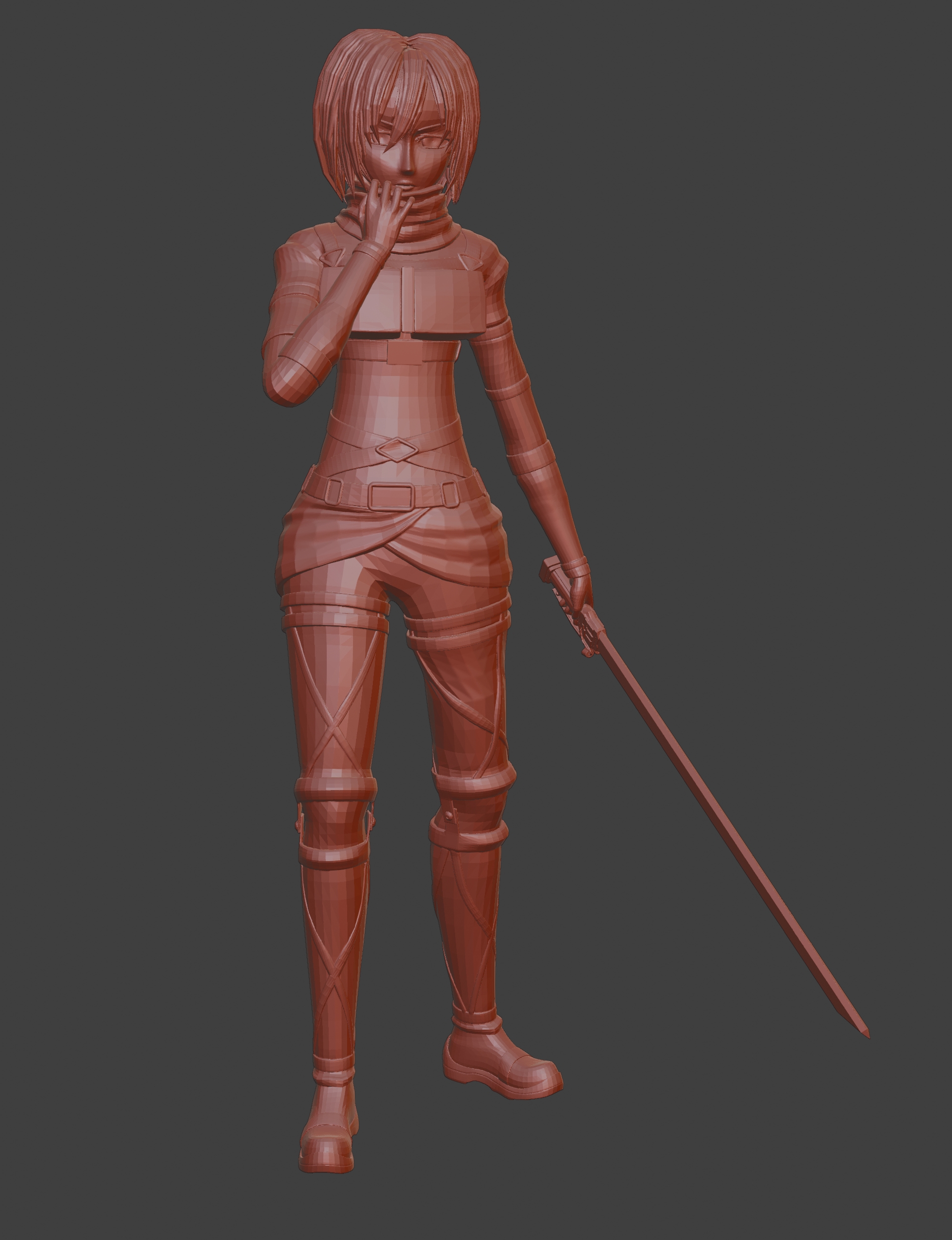 STL file Mikasa Shingeki no Kyojin Season 4 3D print・3D printable model to download・Cults