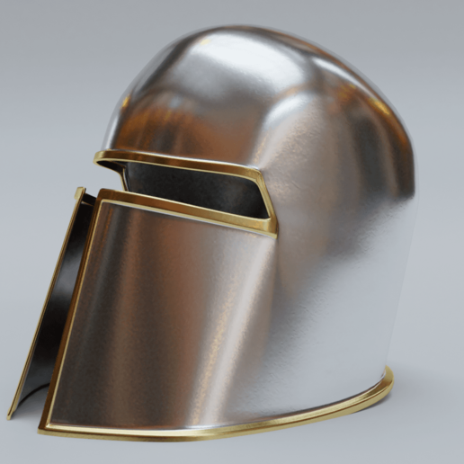 Download 3D printer files HELMET MEDIEVAL 3D PRINT ・ Cults