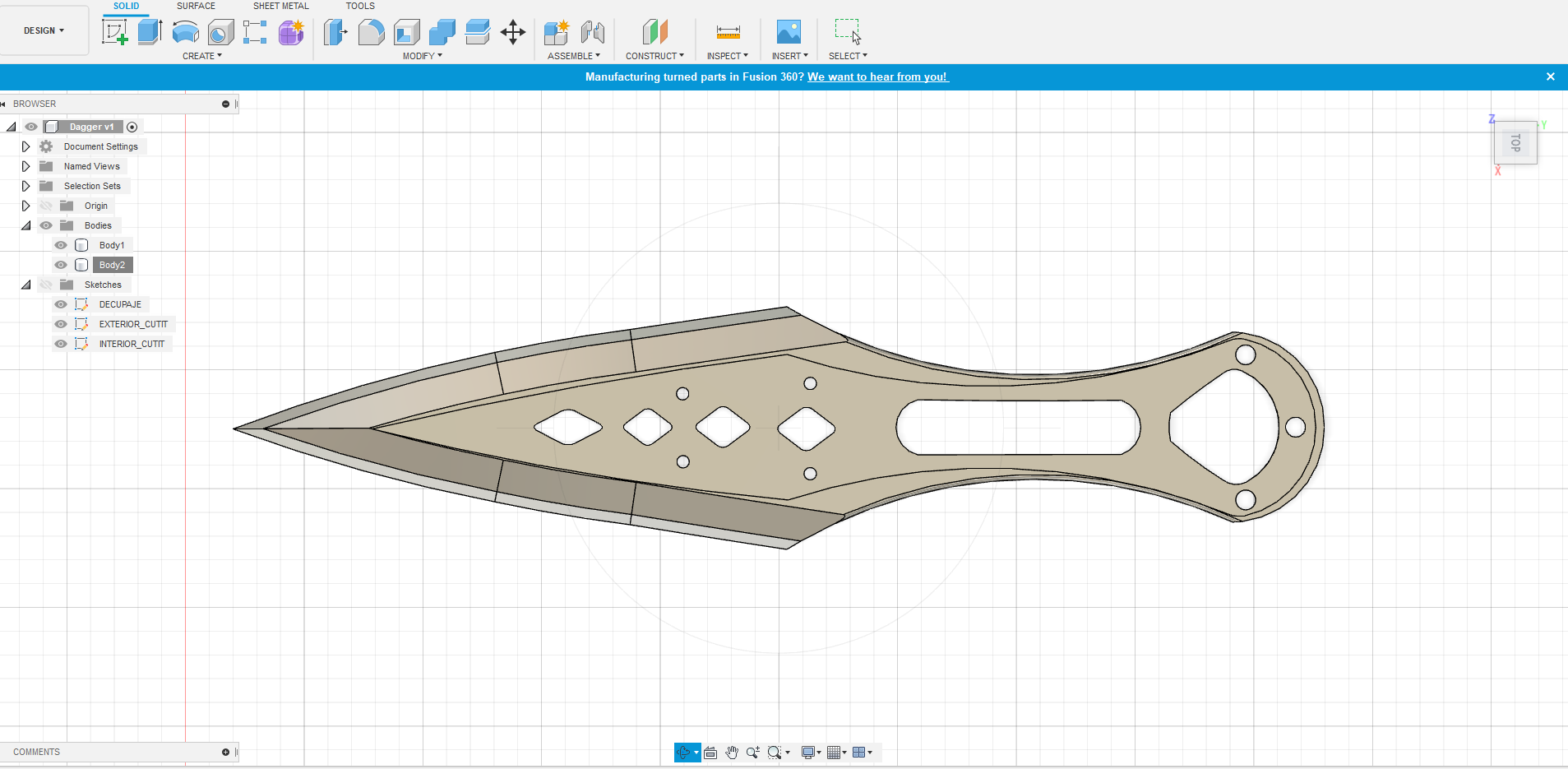 STL file Dagger・Template to download and 3D print・Cults