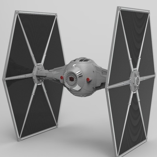 Download 3D printing templates Star Wars Tie Fighter with Interior 3D ...