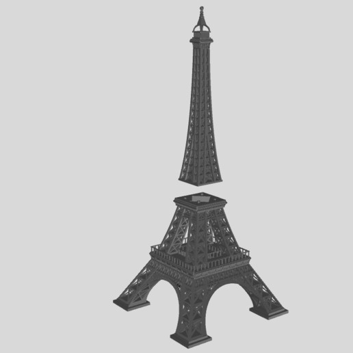 Download STL file Eiffel Tower for 3D Print • 3D print object ・ Cults