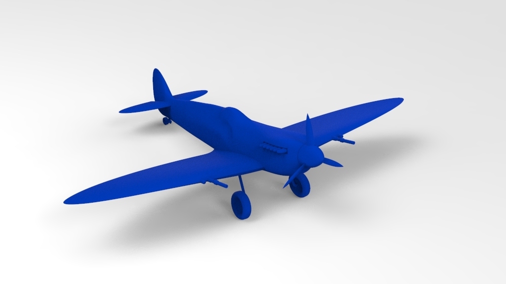 STL file Supermarine Spitfire MkVb 3D Print・Design to download and 3D ...