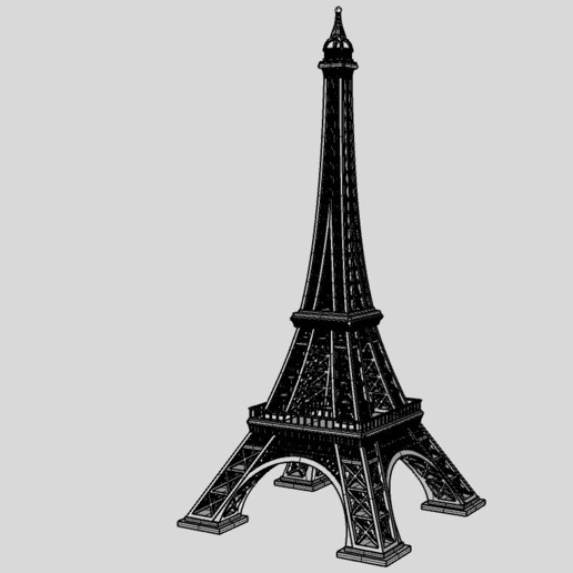 Download STL file Eiffel Tower for 3D Print • 3D print object ・ Cults