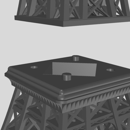 Download STL file Eiffel Tower for 3D Print • 3D print object ・ Cults