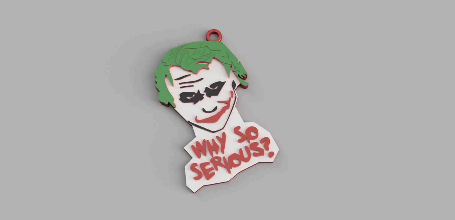 Free STL file Joker Keychain・3D printer model to download・Cults